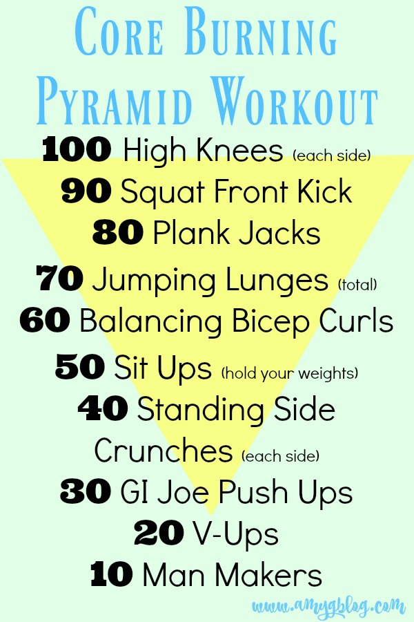 Core Burning Pyramid Workout - Amy's Balancing Act
