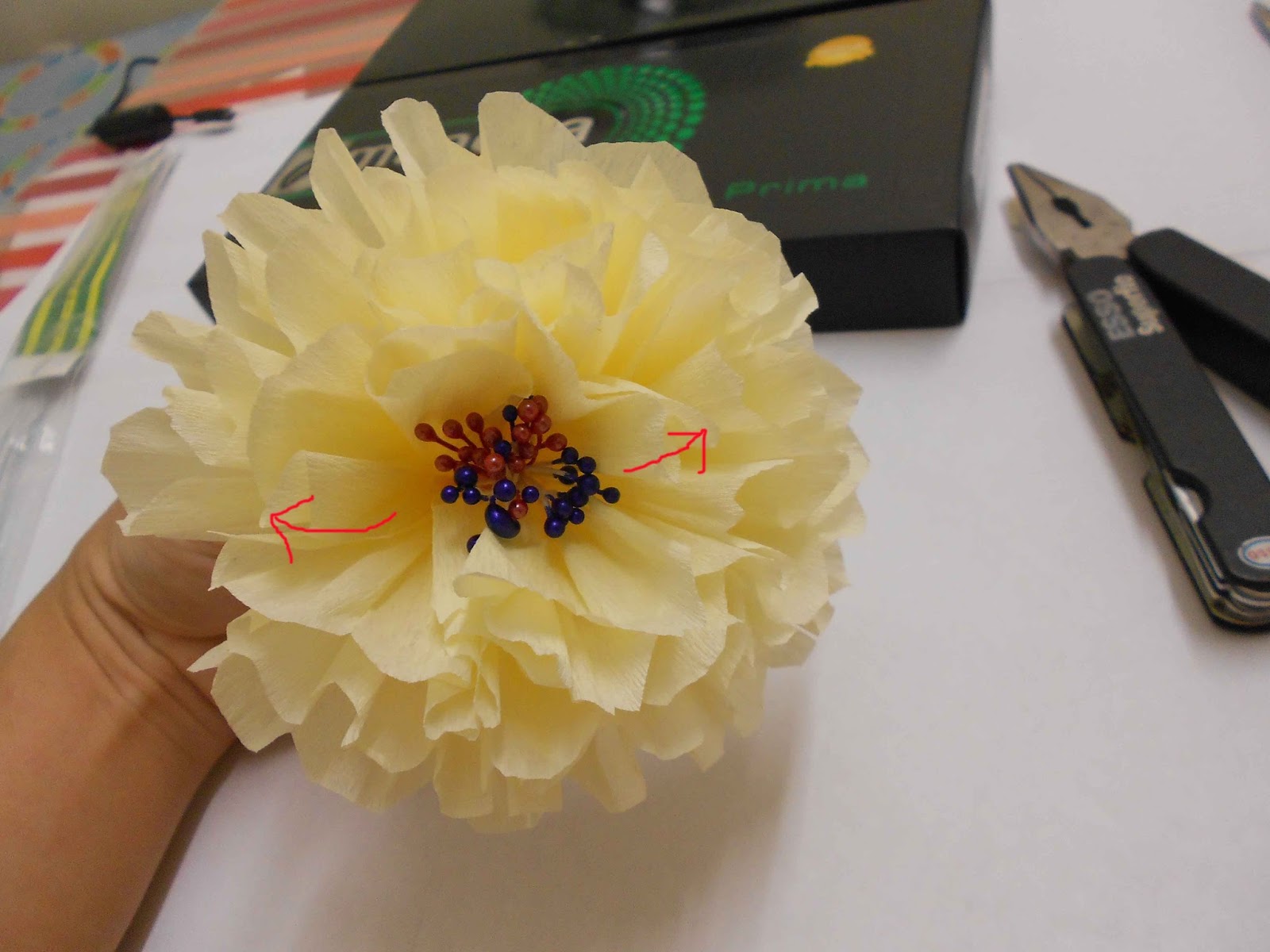 Jahit Jahitan: Tutorial DIY Bunga Telur Crepe - Bahagian 1