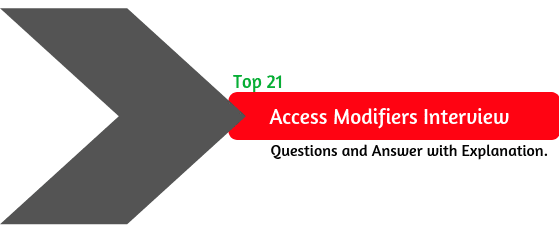 Access Modifiers Interview Questions Answer Scientech Easy