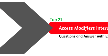 Access Modifiers Interview Questions Answer | Scientech Easy