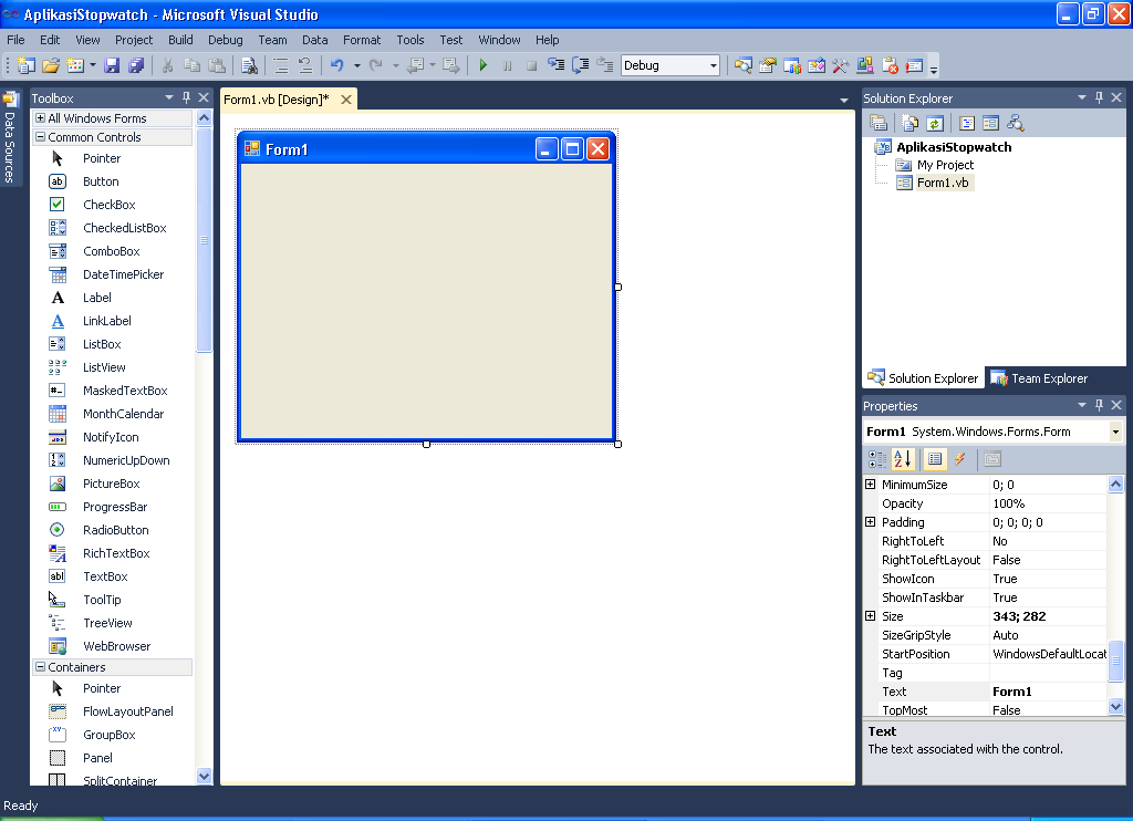 Langkah-Langkah Dasar Visual Basic 2010 ~ 7 Shine