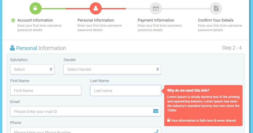 Multi Step Form Wizard with jQuery Validation