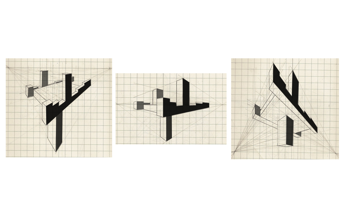 A. Kevin Lao: 2 Point Perspective - T Shapes