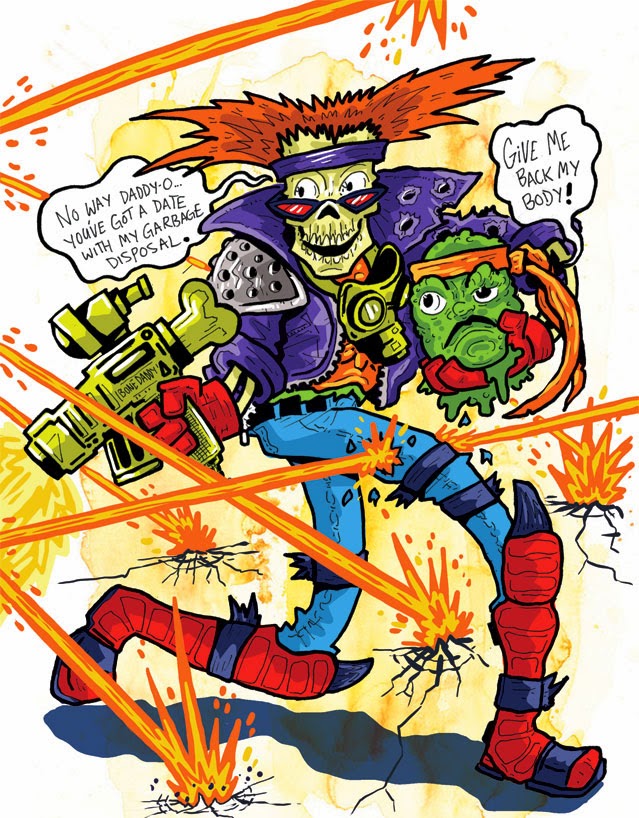 Ethan Mongin Illustration | Design : Toxic Crusaders Artwork