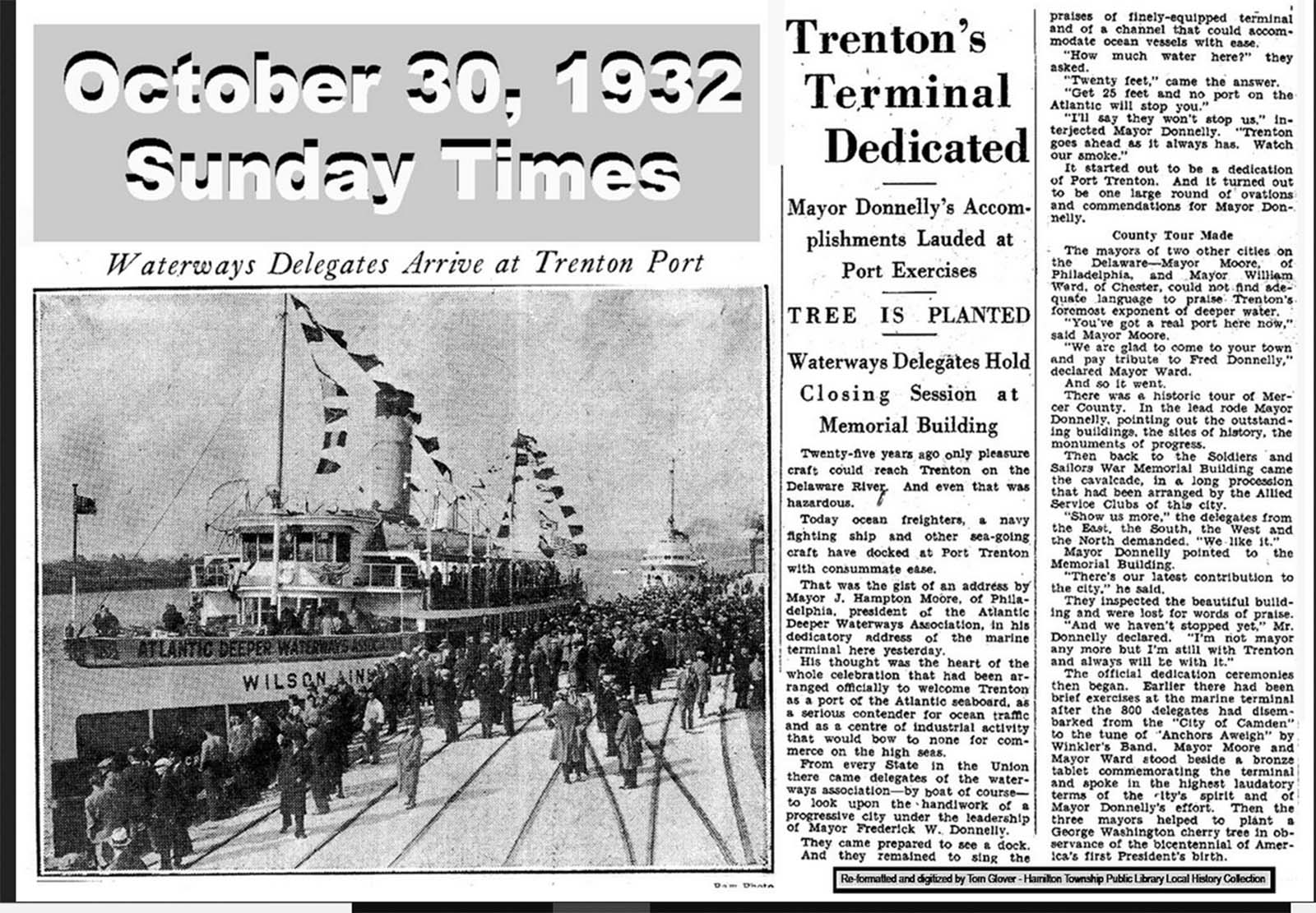 TOM GLOVER'S HAMILTON LIBRARY SCRAPBOOK: LOCAL HISTORY WITH A PERSONAL ...