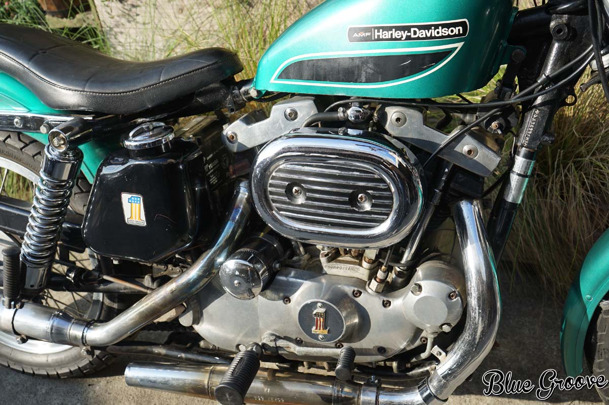 BLUE GROOVE SHOP BLOG: - SOLD - 72`XLH Sportster Sparkling Turquoise