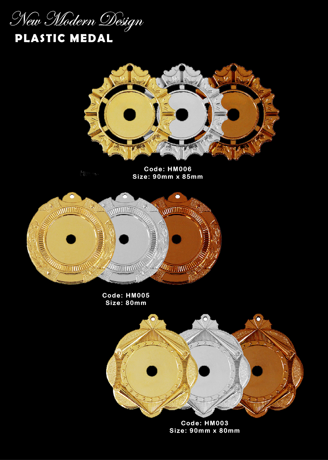 Myanis Medal: PLASTIC MEDAL