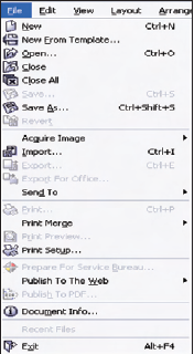 Bacaan Komputer: Menu dan Ikon serta Kegunaannya pada CorelDrawX3