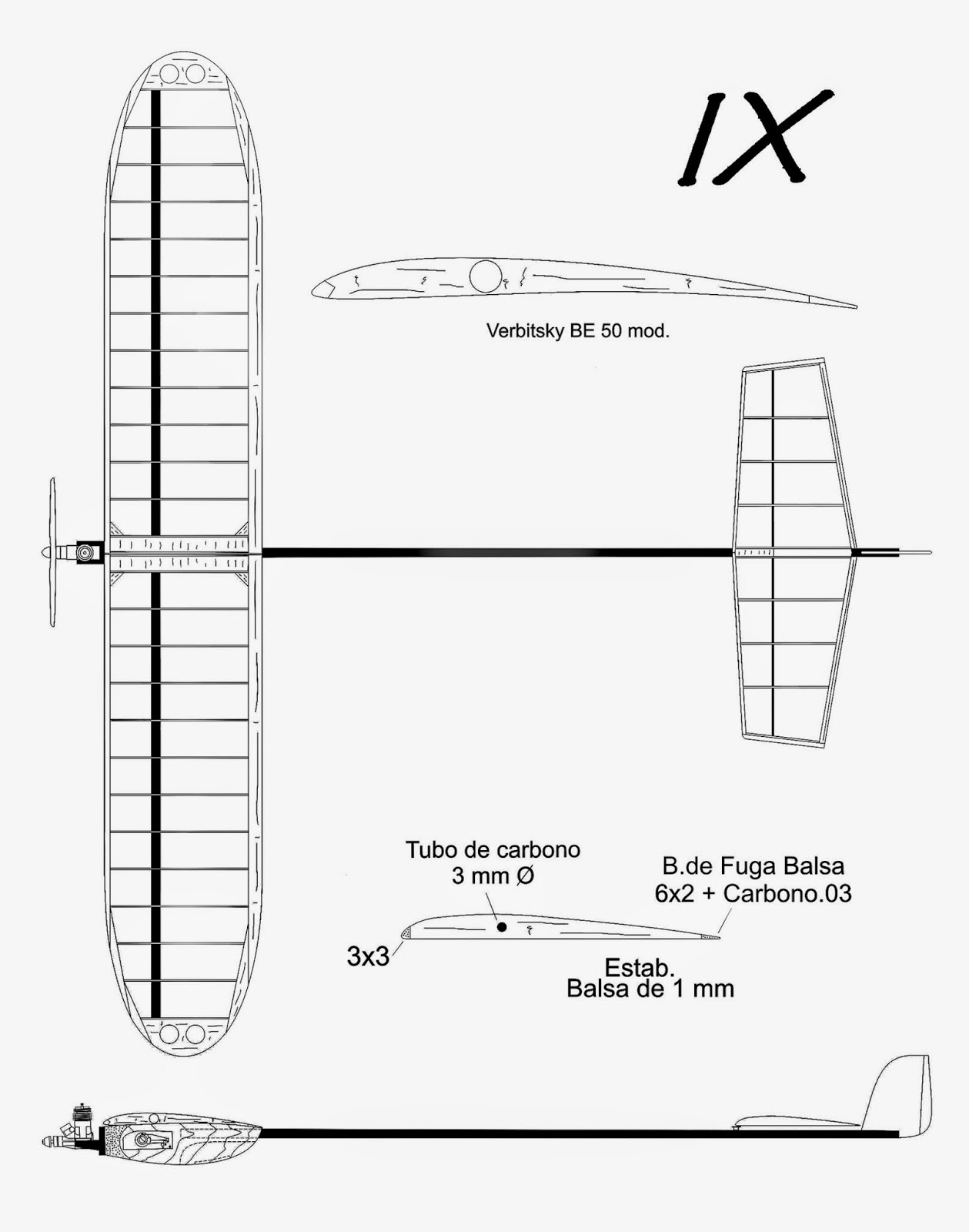 Volar Libremente - Free Flight Models Airplanes: IX CONCEPT F1J