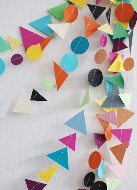 Be Different...Act Normal: Colorful Paper Garland