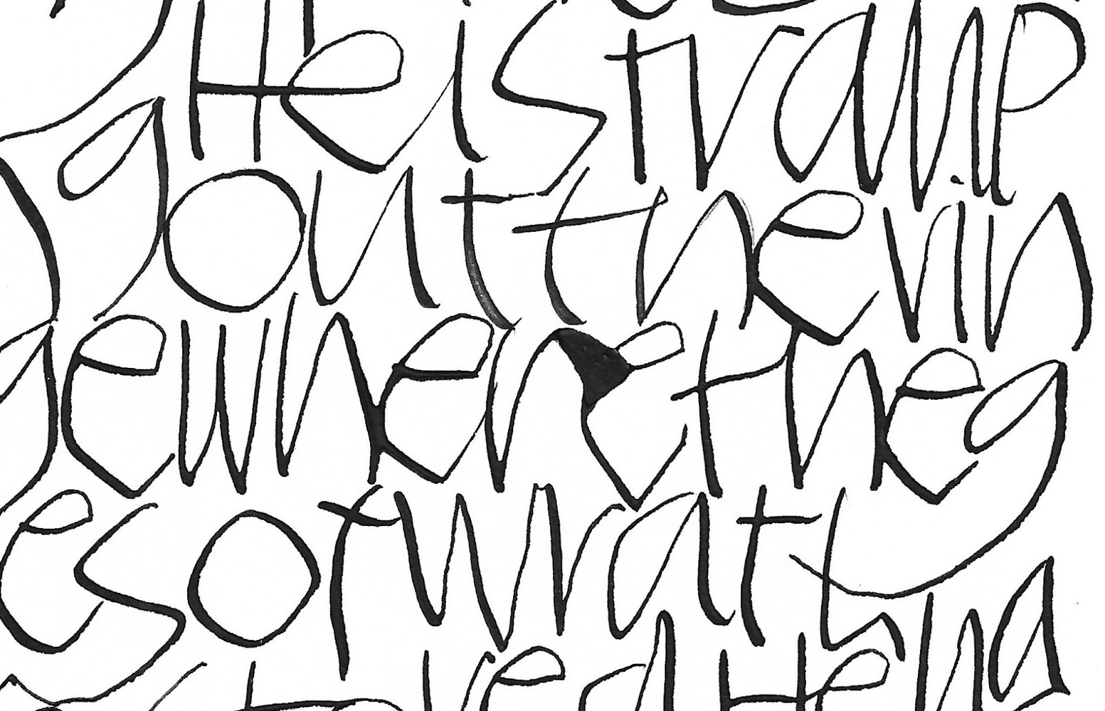 Art With a Needle: Calligraphy update -- my new pen 1