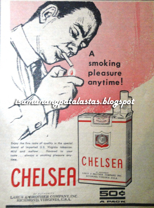 ISA MUNANG PATALASTAS: 222. For Women Who Smoke: CHELSEA CIGARETTES ...