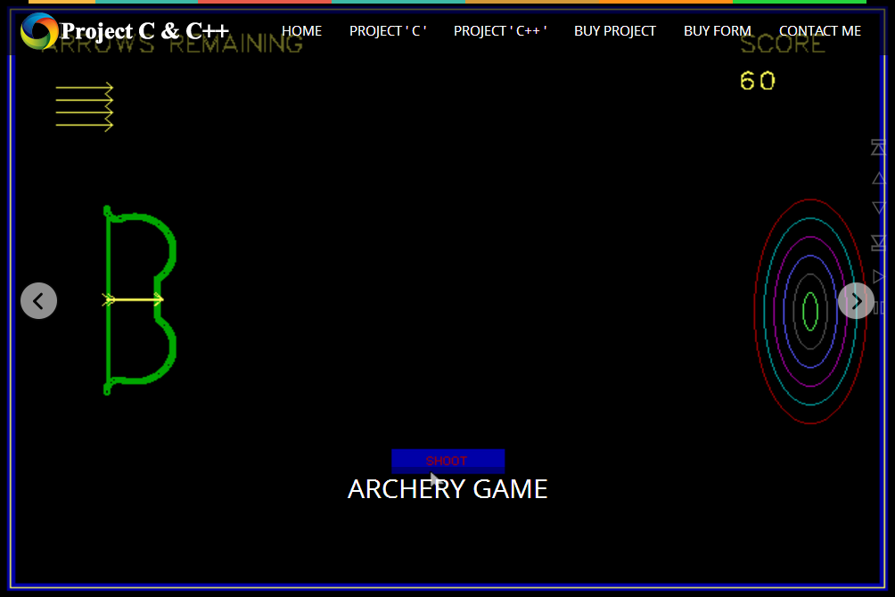 Archery Game In C Project C And C Project In C Language Project In C Language Free