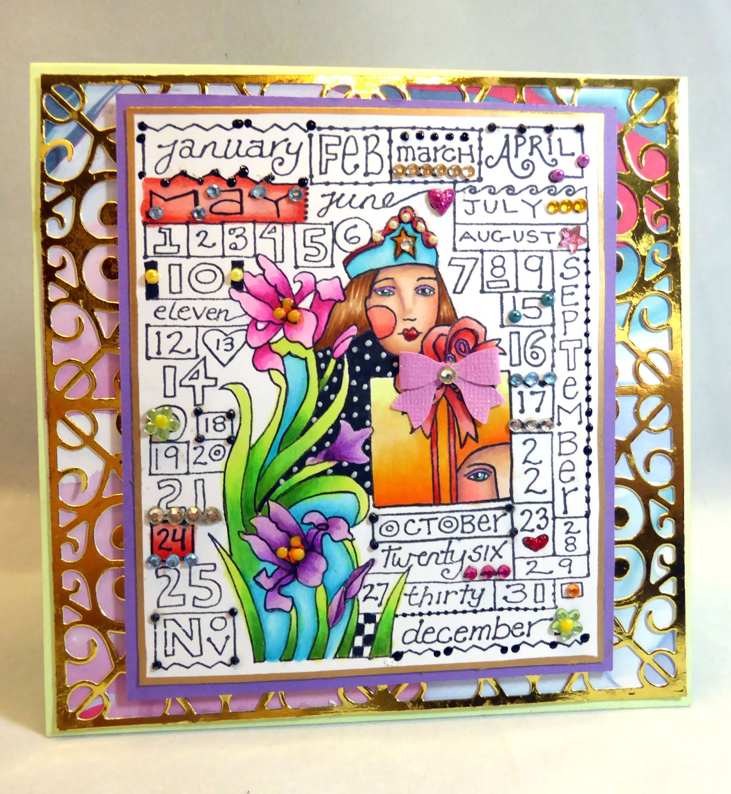 Pink Panoply: Confetti Birthday Card - All That Bling and Paula Best, Too