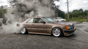BENZTUNING: Mercedes-Benz W124 Coupe Stance Style on OZ AMG Aero's