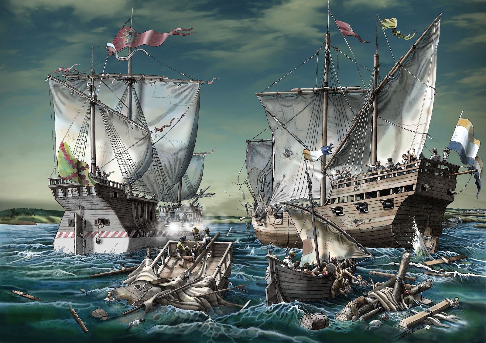 HISTORIA ESPAÑOLA: BATALLAS NAVALES CONTRA INGLATERRA (Parte 2)