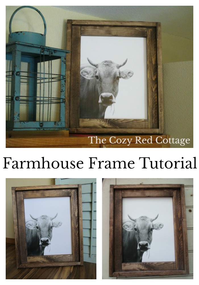 The Cozy Red Cottage: Farmhouse Frame Tutorial