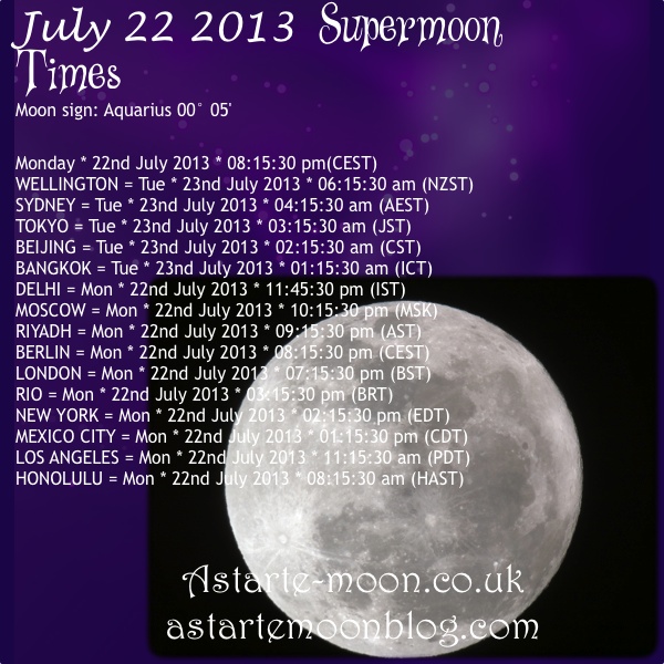 Astarte Moon Inspirations a life closer to nature's rhythms : July 2013