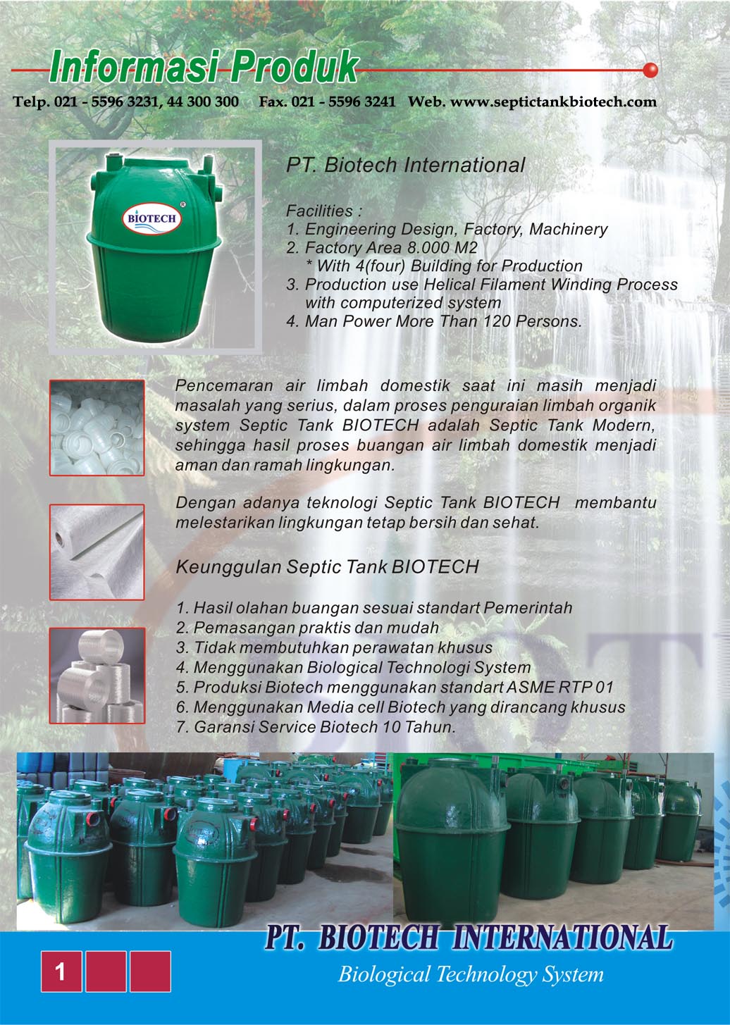 SEPTIC TANK MODERN BIOTECH: BROSUR BIOTECH