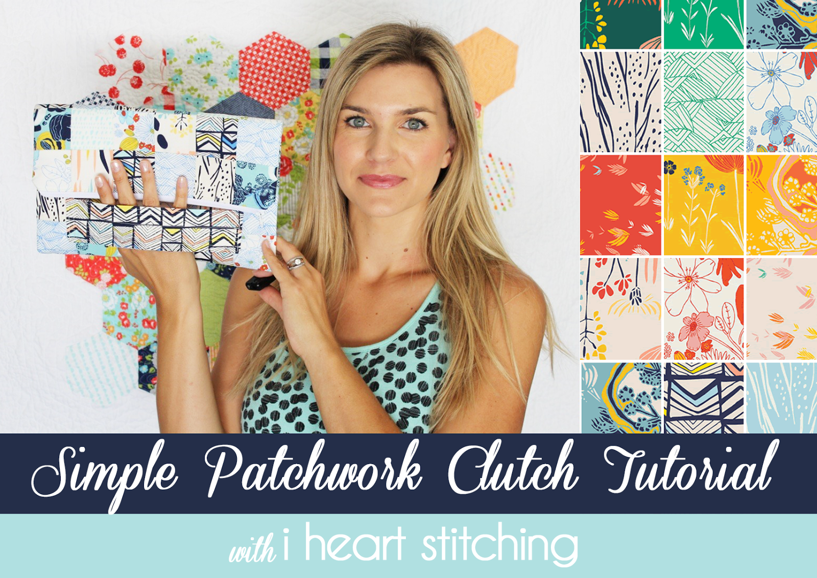 Fat Quarter Shop's Jolly Jabber: Simple Patchwork Clutch Tutorial with ...