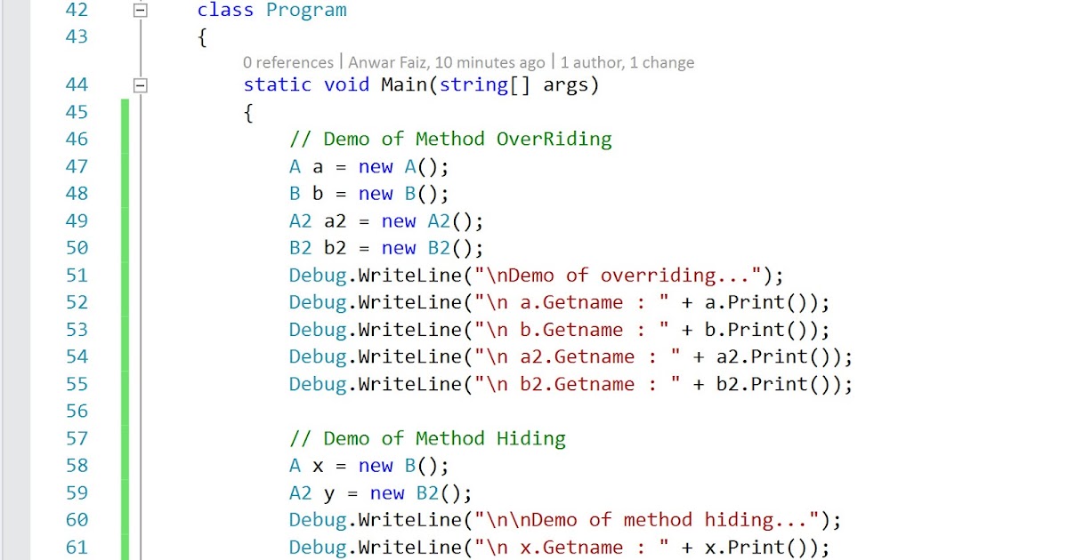 W3LC - World Wide Web Learners Consortium: Method hiding Vs overriding ...
