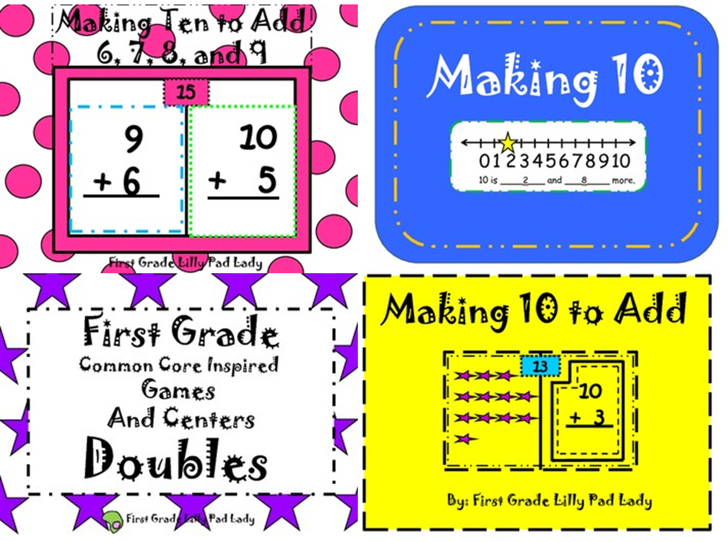~*First Grade Lilly Pad*~: Math Strategies Bundle