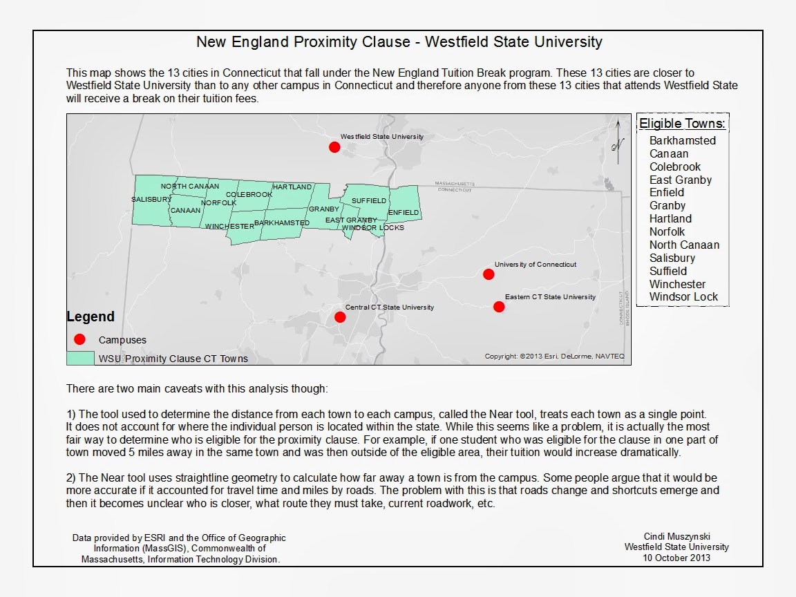 Fun with Maps: New England Proximity Clause - Westfield State University