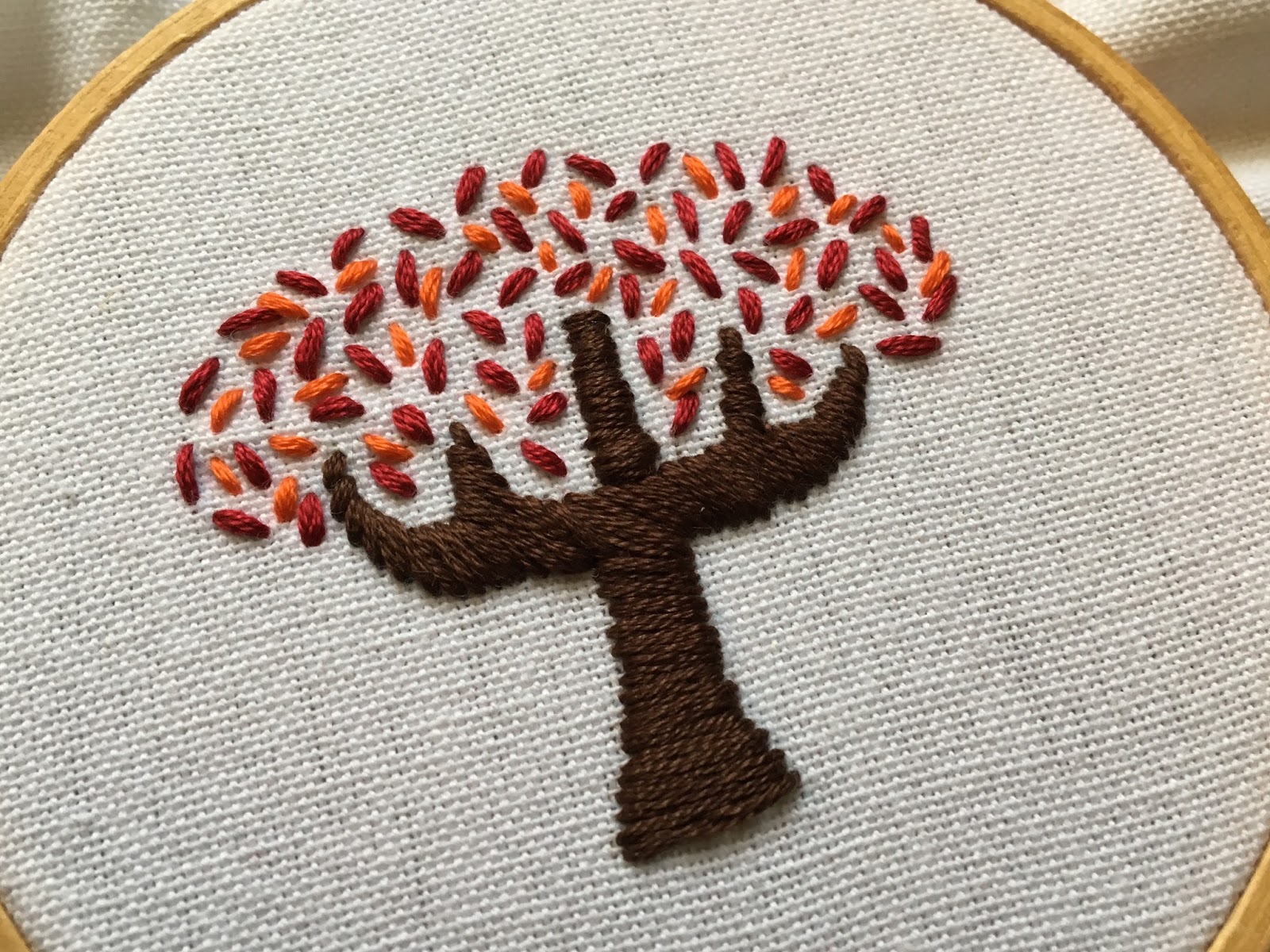 MooshieStitch: Autumn Tree Embroidery