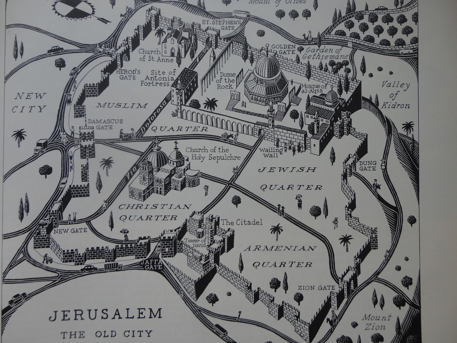 SUSTAINABLE LIVING INSTITUTE (SAVE): 12th CENTURY MAP OF JERUSALEM