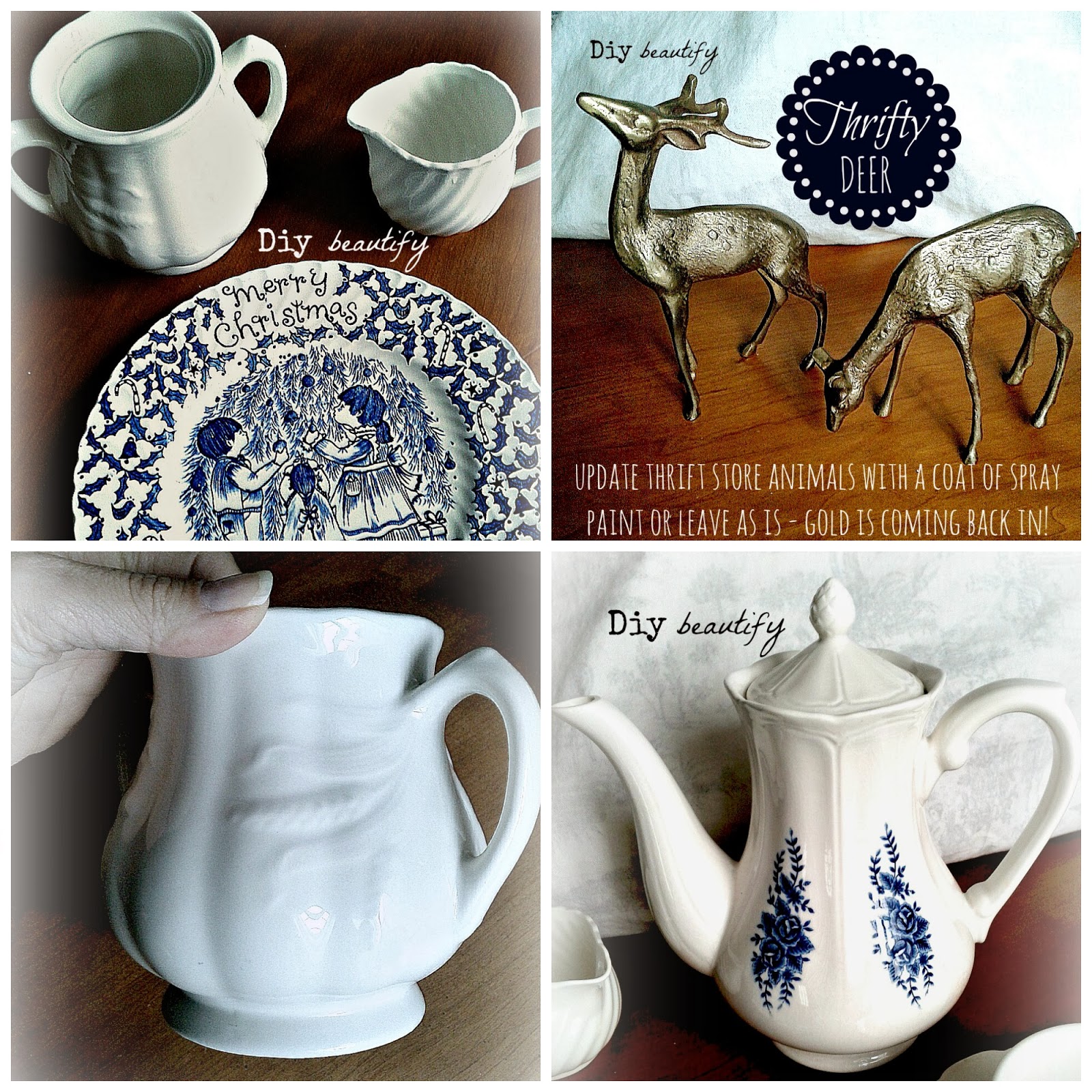 Thrifty Ironstone Finds - DIY Beautify - Creating Beauty at Home