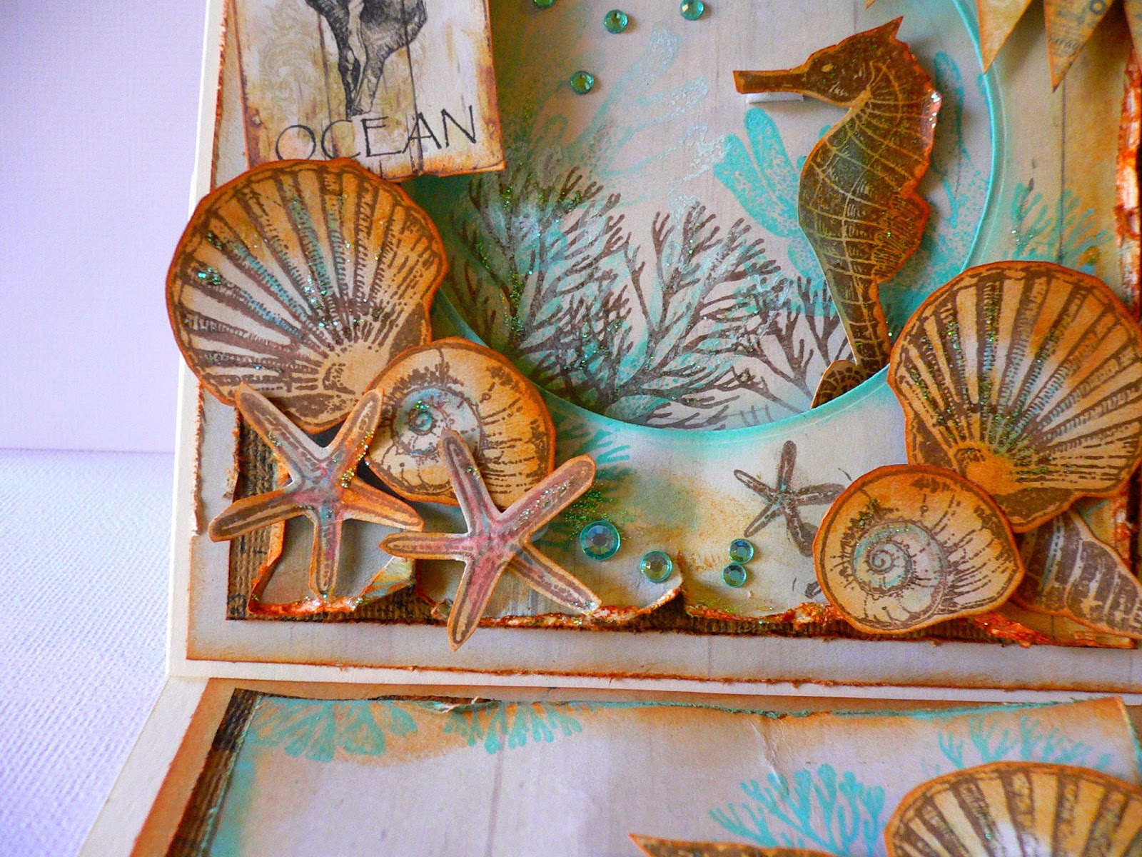 Secrets of the Ocean Card created by Adriana Bolzon - Couture Creations