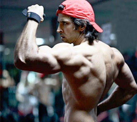 Celebrities and bodybuilding photos: Hrithik Roshan Body-Building Secrets