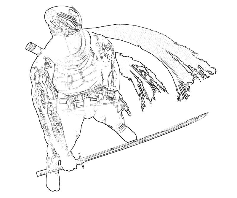 Warrior Ninja Gaiden Coloring Pages Coloring Pages