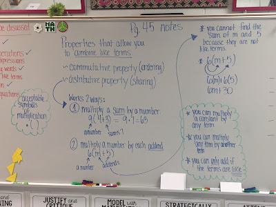 Mrs. White's 6th Grade Math Blog: COMBINING LIKE TERMS & DISTRIBUTIVE ...