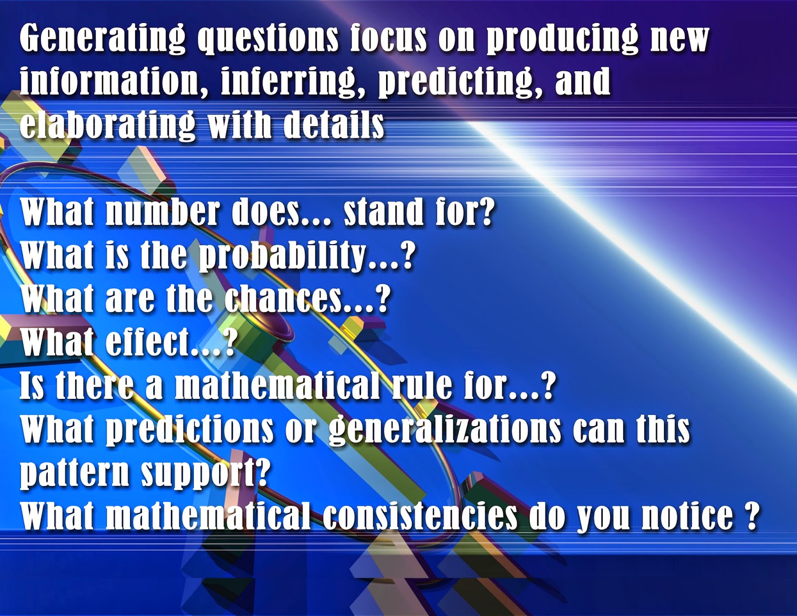 Reading Sage: Blooms Taxonomy Math Question Stems