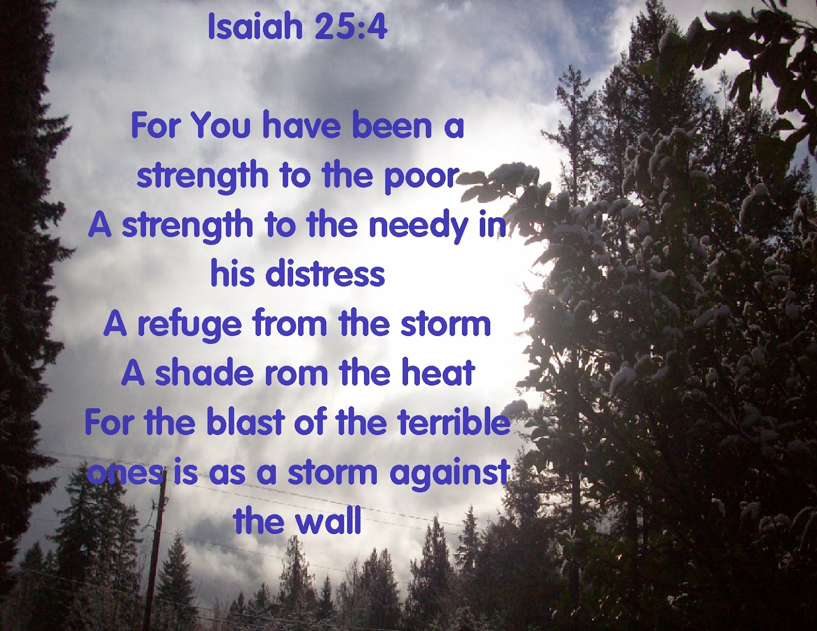 Drawing near to God: For the blast of the terrible ones is as a storm ...