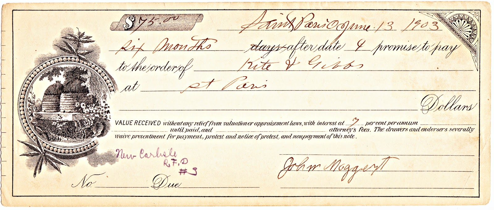 Boulevard de L'antique - Retro Scraps: Antique Checks