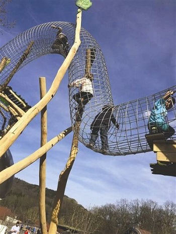 German outdoor playground equipment was full of “wildness”