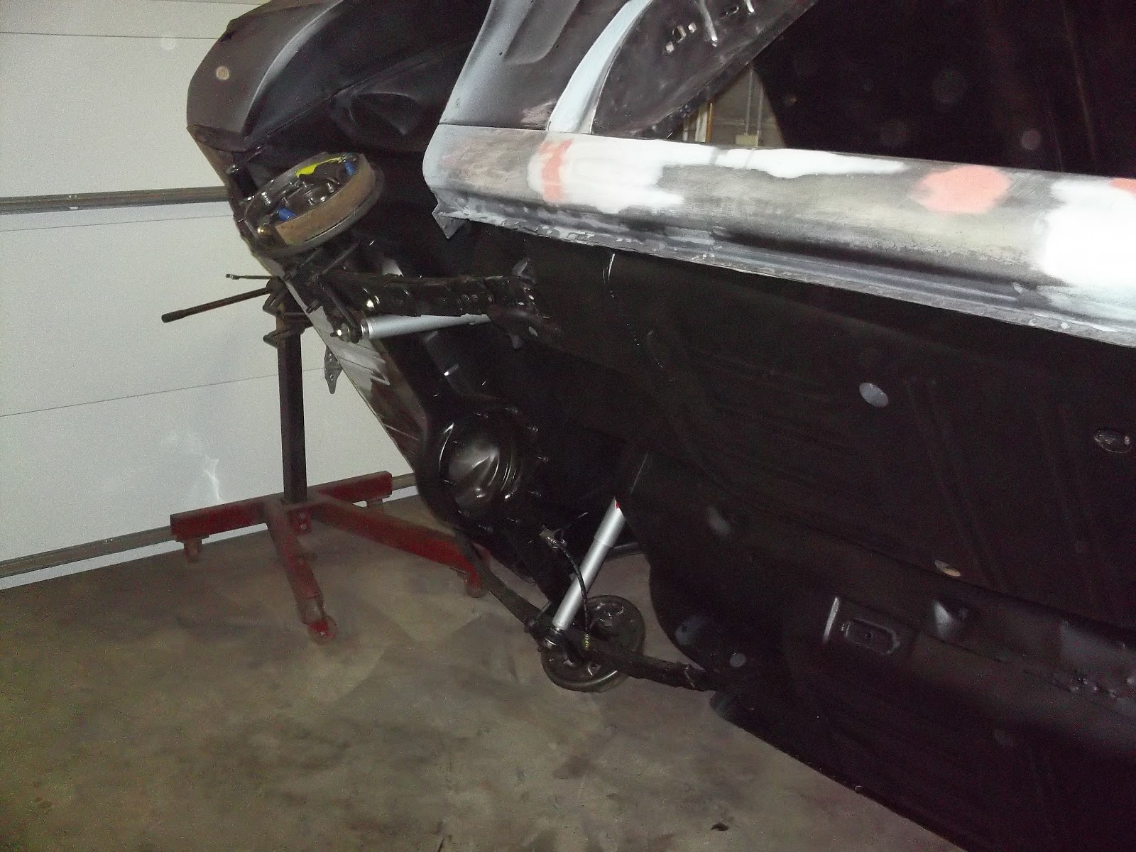 1969 Mustang Restoration: Pictures of the Painted Chassis