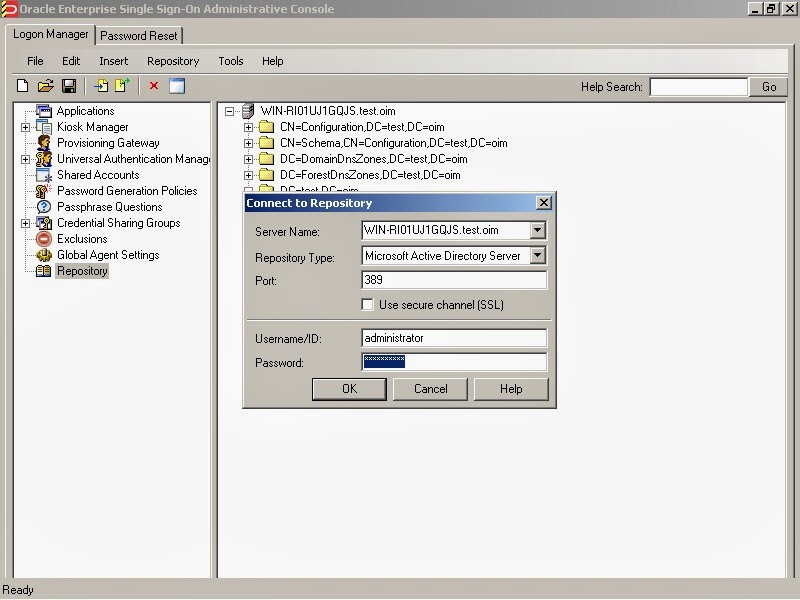 Identity Management Enclave: ESSO Administrative Console: Checking the ...