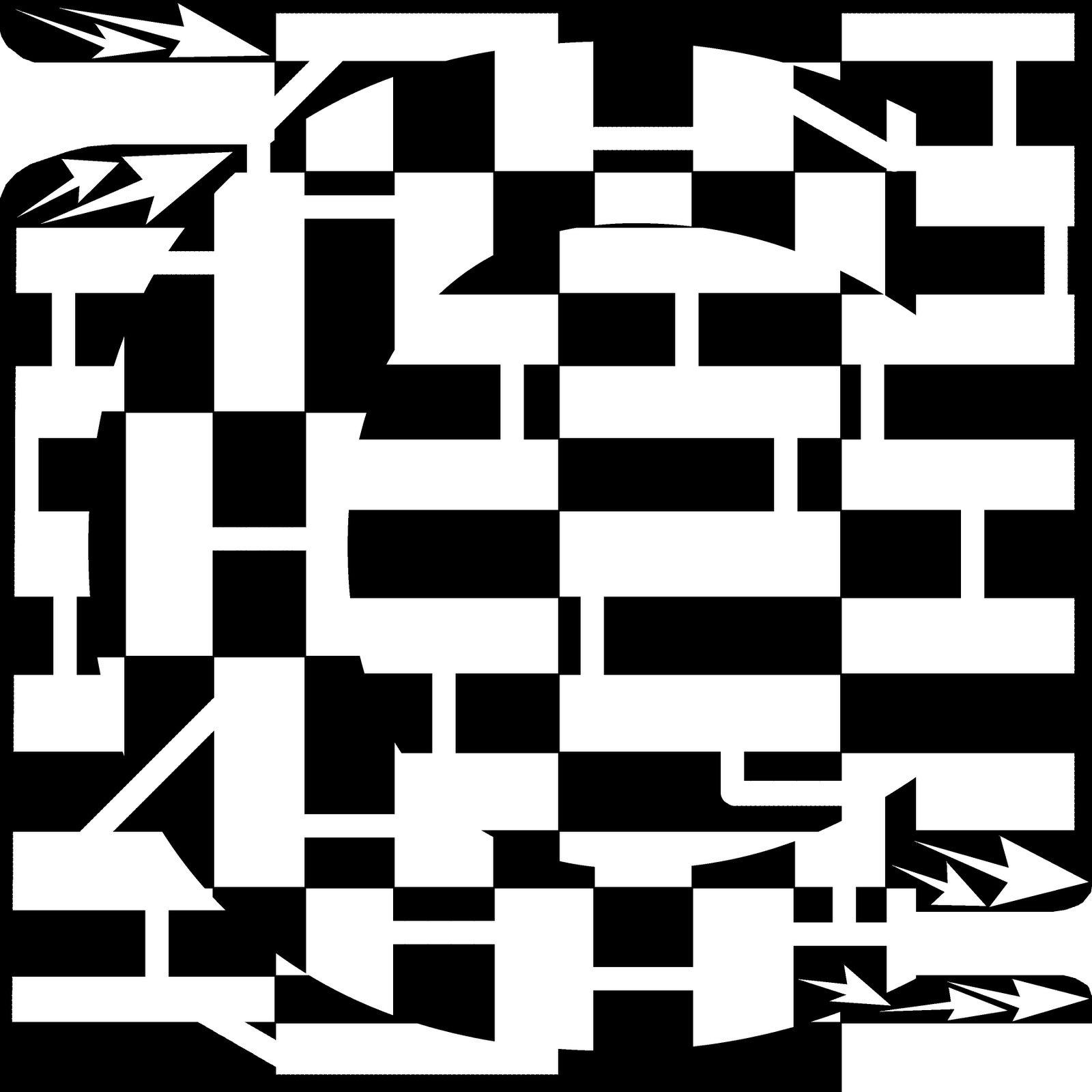 Illustrated Daily Maze: Letter C Optical Illusion Maze by Yonatan Frimer