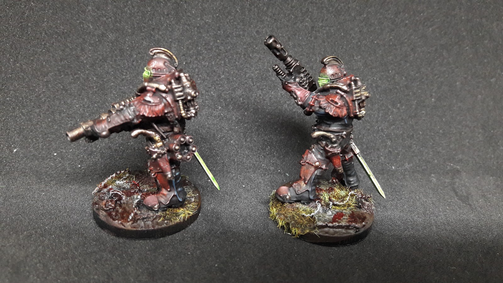 30Kplus40K: Solar Auxilia Command Squad WIP