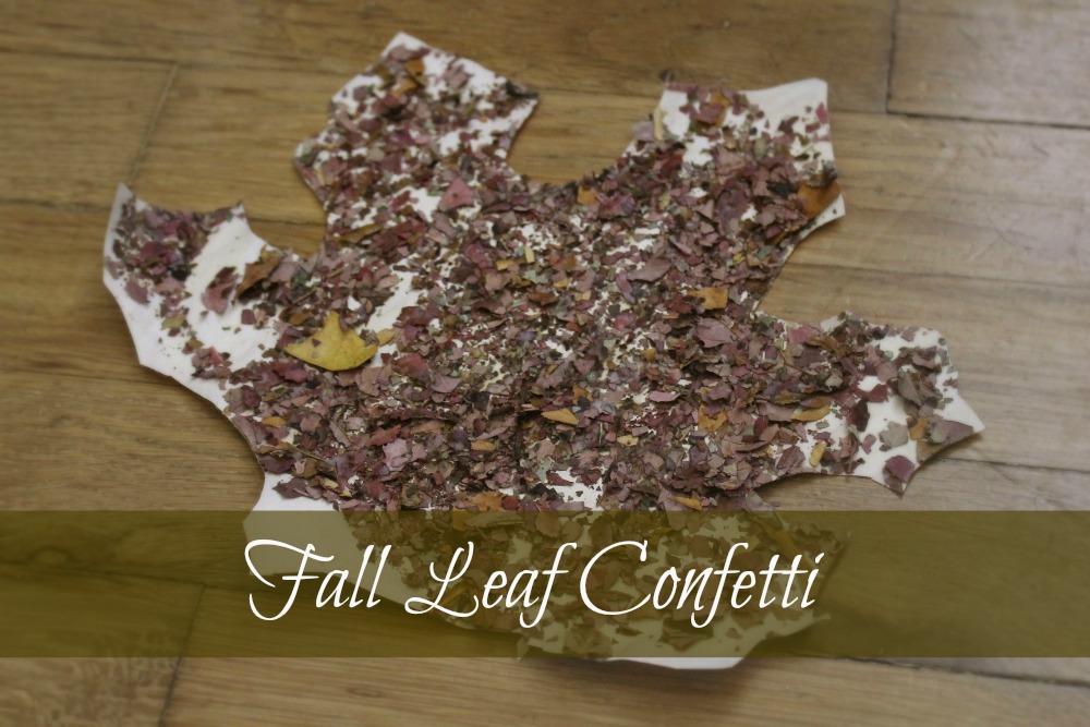 cute and peculiar: Fall Leaf Confetti {Kids Co-op}