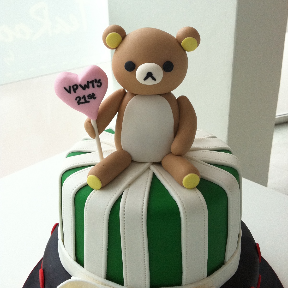 TeaRoom by Bel Jee: A simple 2 tier bear cake
