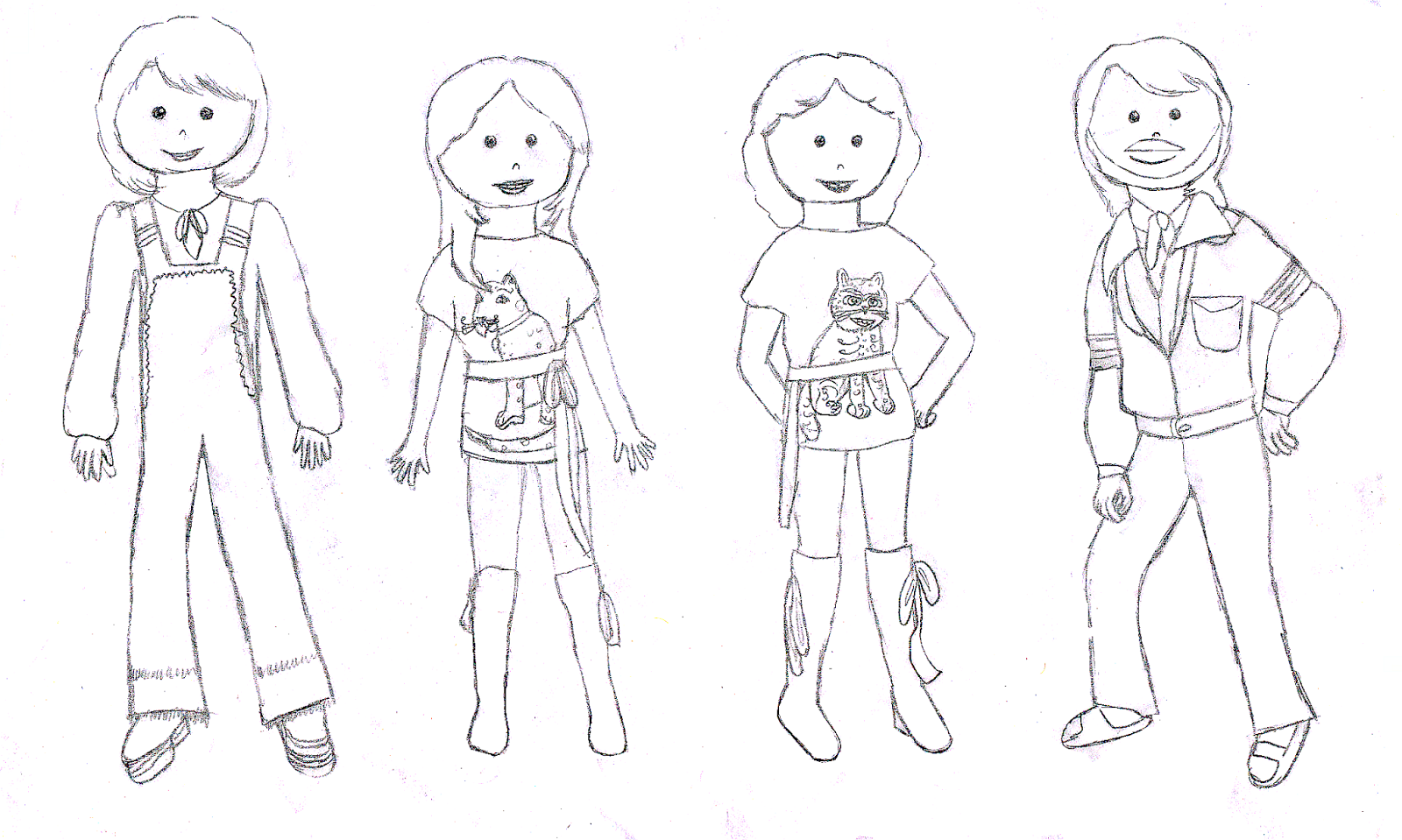 Abba Drawings Sketch Coloring Page