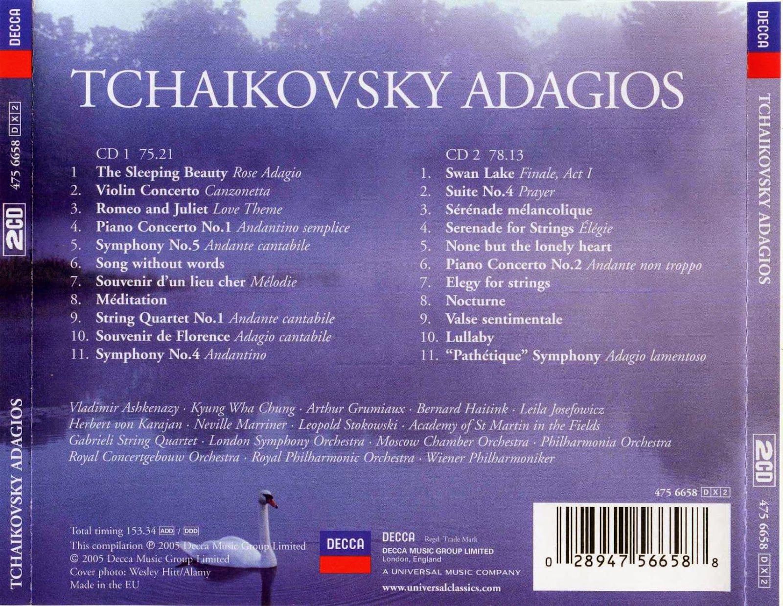 [Classical] Various Artists - Tchaikovsky Adagios (2006) [2CD] [FLAC]
