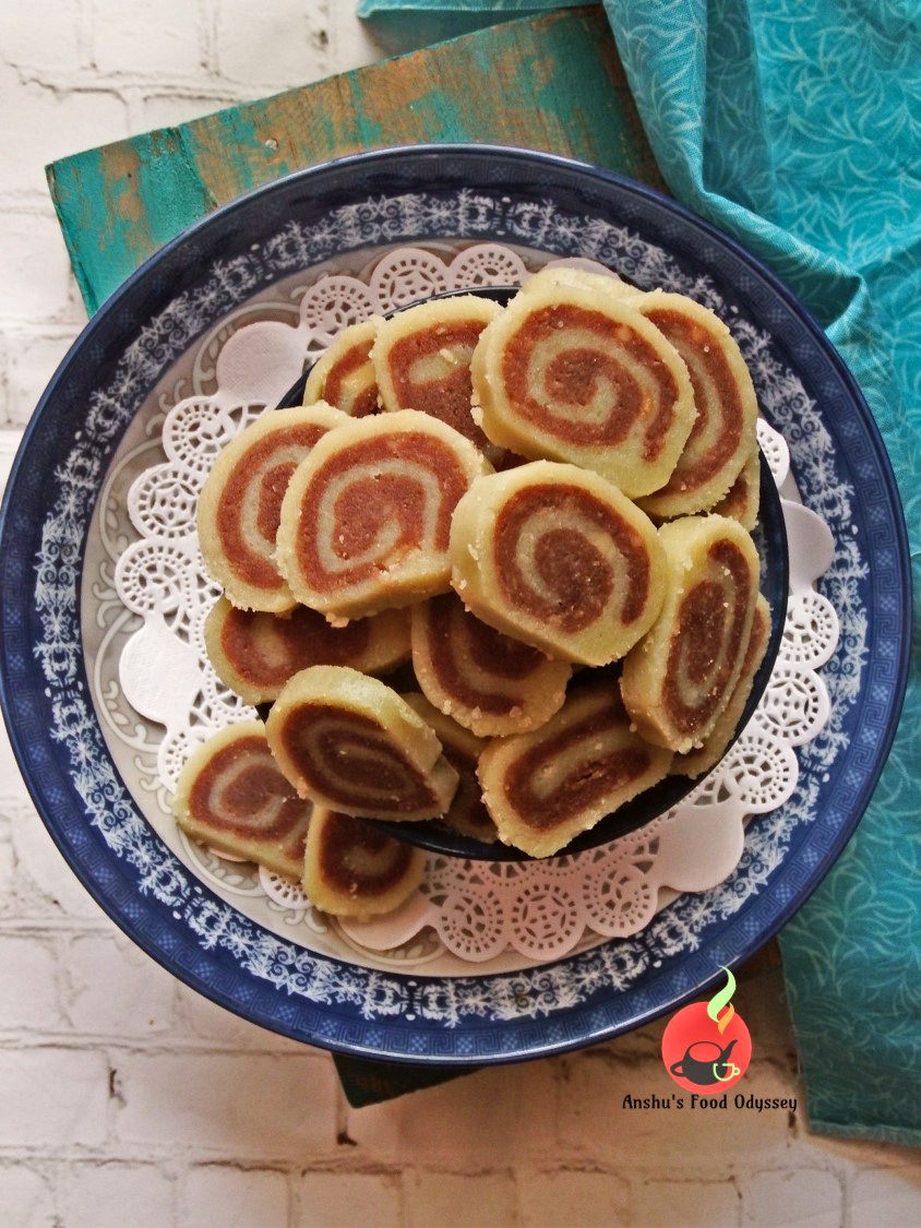 Khoya Badam Chocolate Barfi | Khoya Almond Choco Roll | Almond Choco Fudge