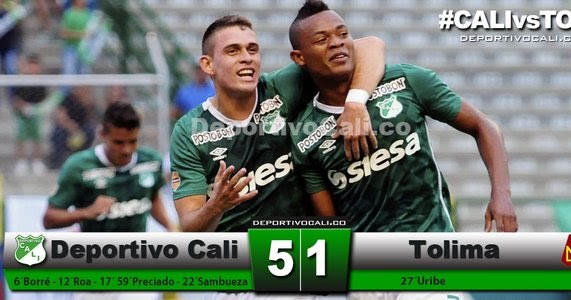 DEPORTIVO CALI GOLEA AL TOLIMA EN PALMASECA - Fichaje Goleador