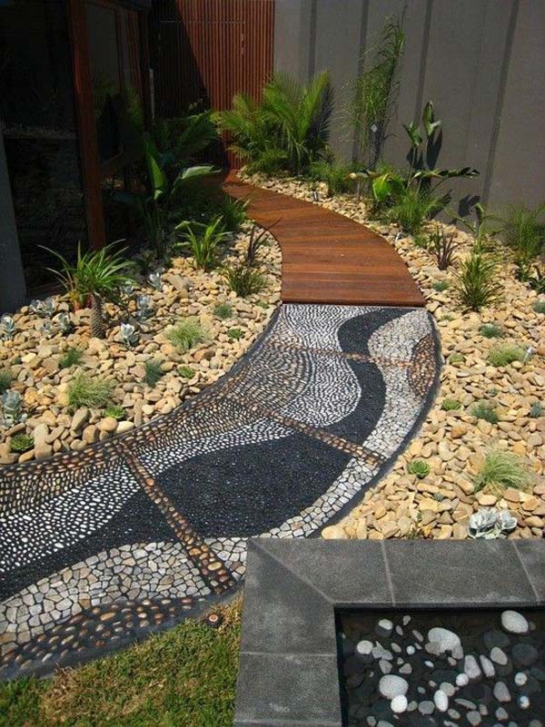 26 Cool Pebble Design Ideas for Your Courtyard | Garden Design