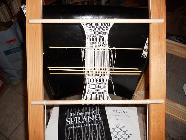 weft to my own devices: Sprang Sample 2